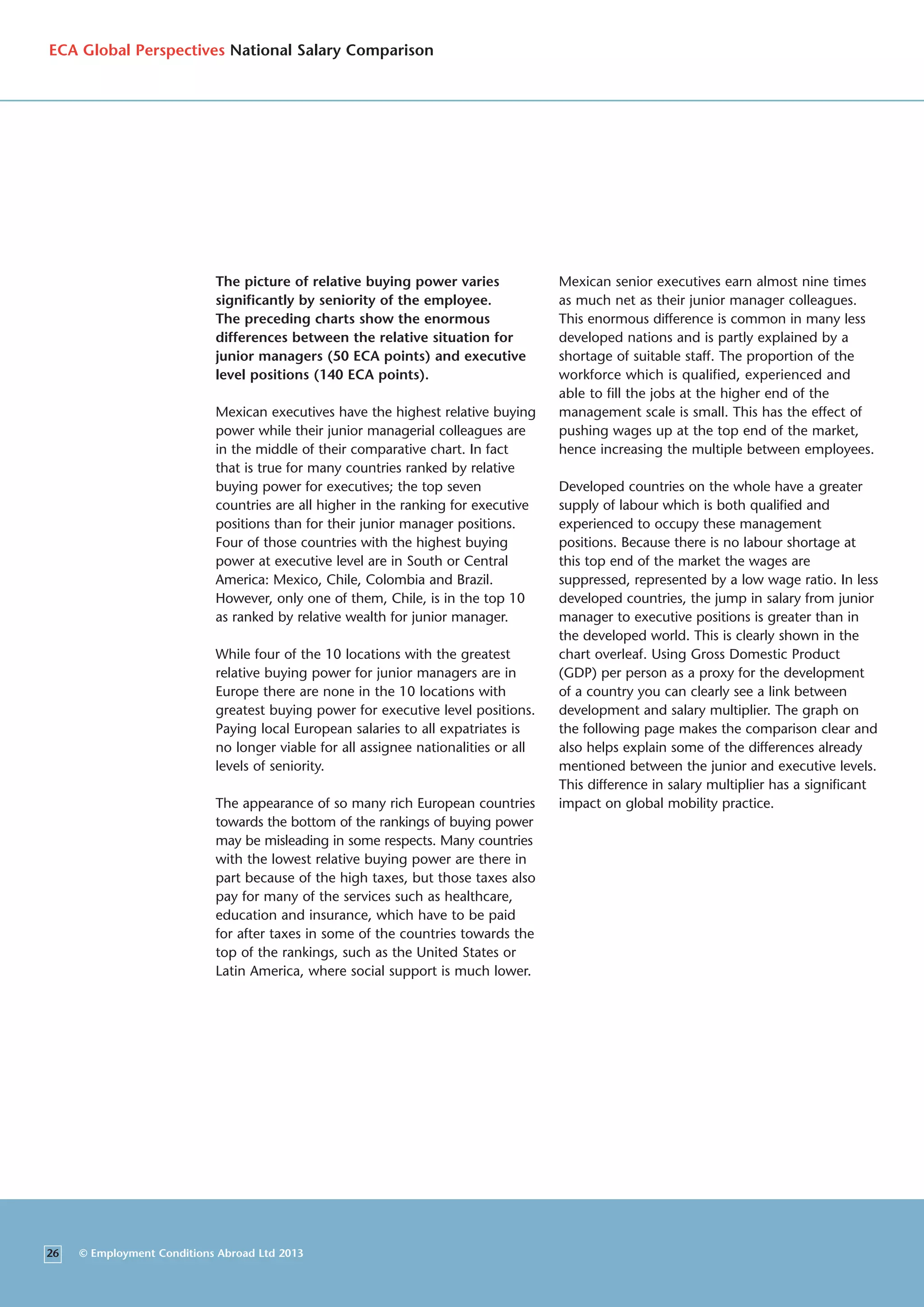 ECA - National Salary Comparison - ed 2013 | PDF