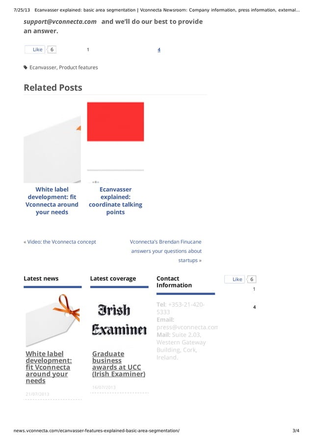 Ecanvasser explained basic area segmentation vconnecta newsroom ...