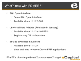 Integrating Your Company's Data With FDMEE | PPT