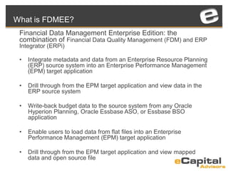 Integrating Your Company's Data With FDMEE | PPT