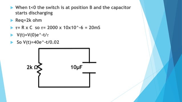 Electric circuit analysis 1 series RC circuit explanation presentation ...