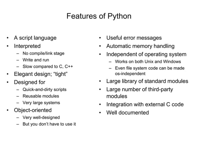 Learning python | PPT