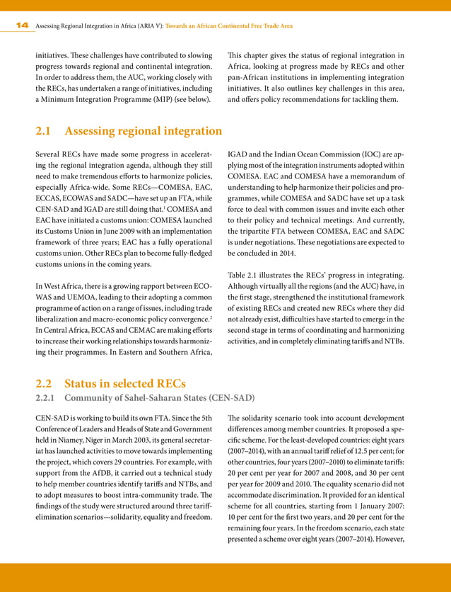 Eca regional integrationinafrica | PDF