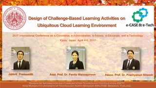 Design of Challenge-Based Learning Activities on Ubiquitous Cloud Learning Environment | PDF