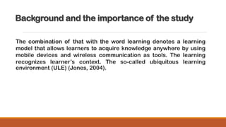 Design of Challenge-Based Learning Activities on Ubiquitous Cloud Learning Environment | PDF
