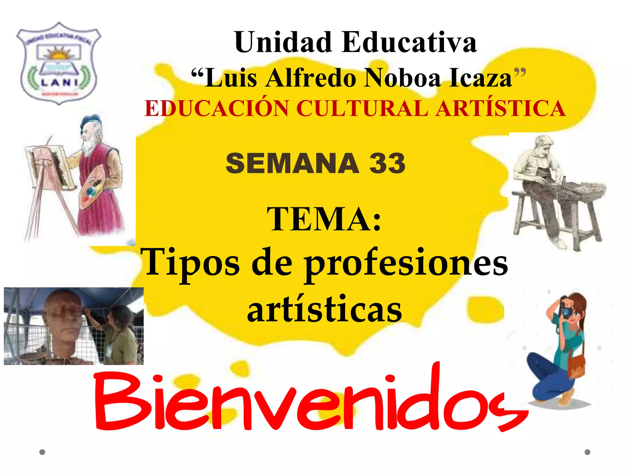 Tipos de profesiones artísticas | PPTX