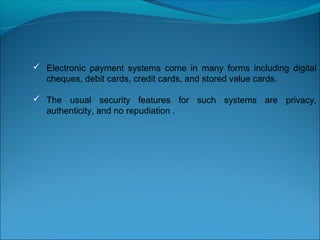 E cash payment | PPT