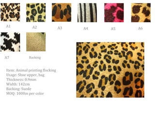 E catalogue for shoe materials | PDF