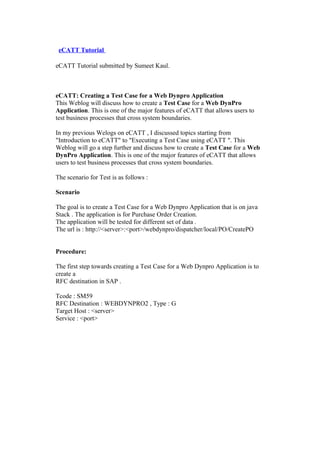 E catt tutorial | PDF