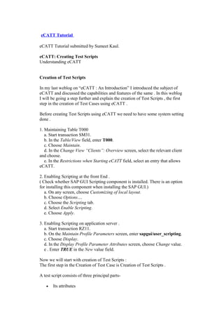E catt tutorial | DOC | Operating Systems | Computer Software and Applications