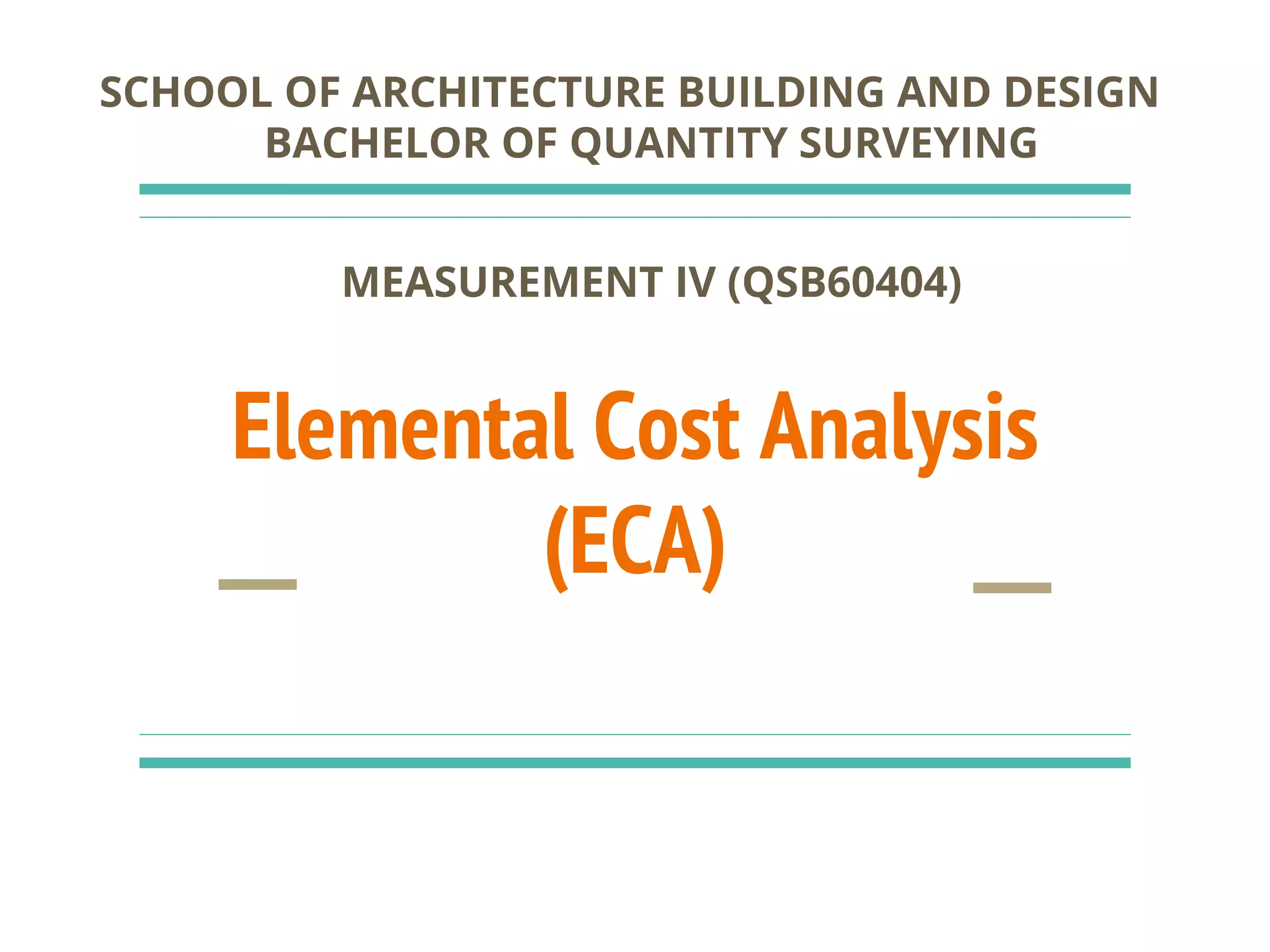 ECA Workshop - Presentation | PDF | Civil Engineering Industry | Industries