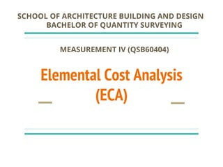 ECA Workshop - Presentation | PDF