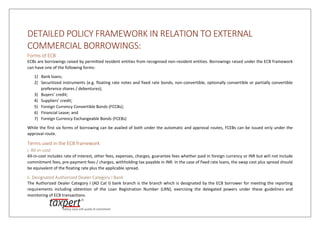 Update on External Commercial Borrowings | PDF
