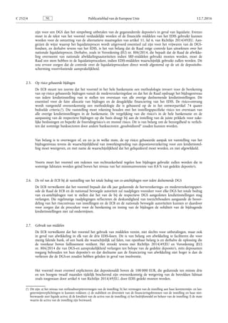 Advies ECB over Europees Depositogarantiestelsel | PDF