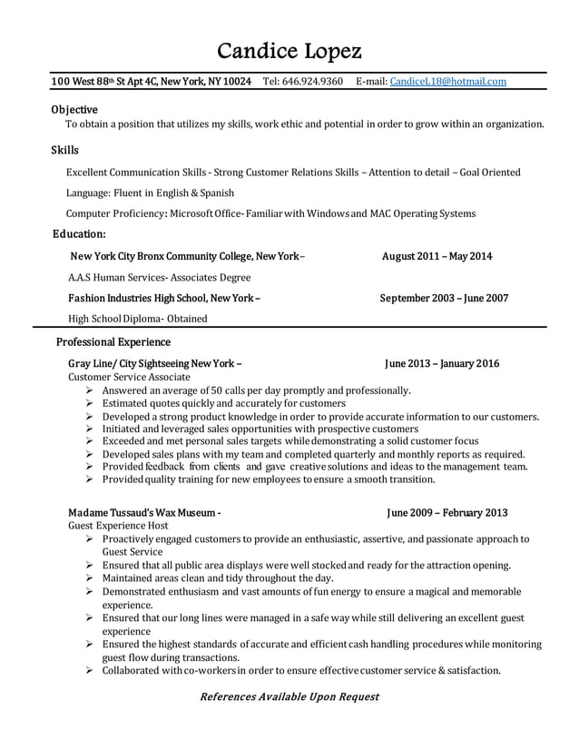 Candice L Resume2016 | PDF