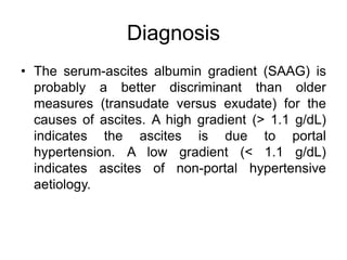 Approach To a Patient with Ascitis | PPTX