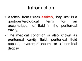Approach To a Patient with Ascitis | PPTX