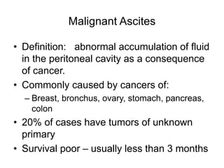 Approach To a Patient with Ascitis | PPT