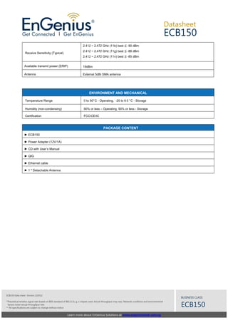 Ecb150 engenius | PDF