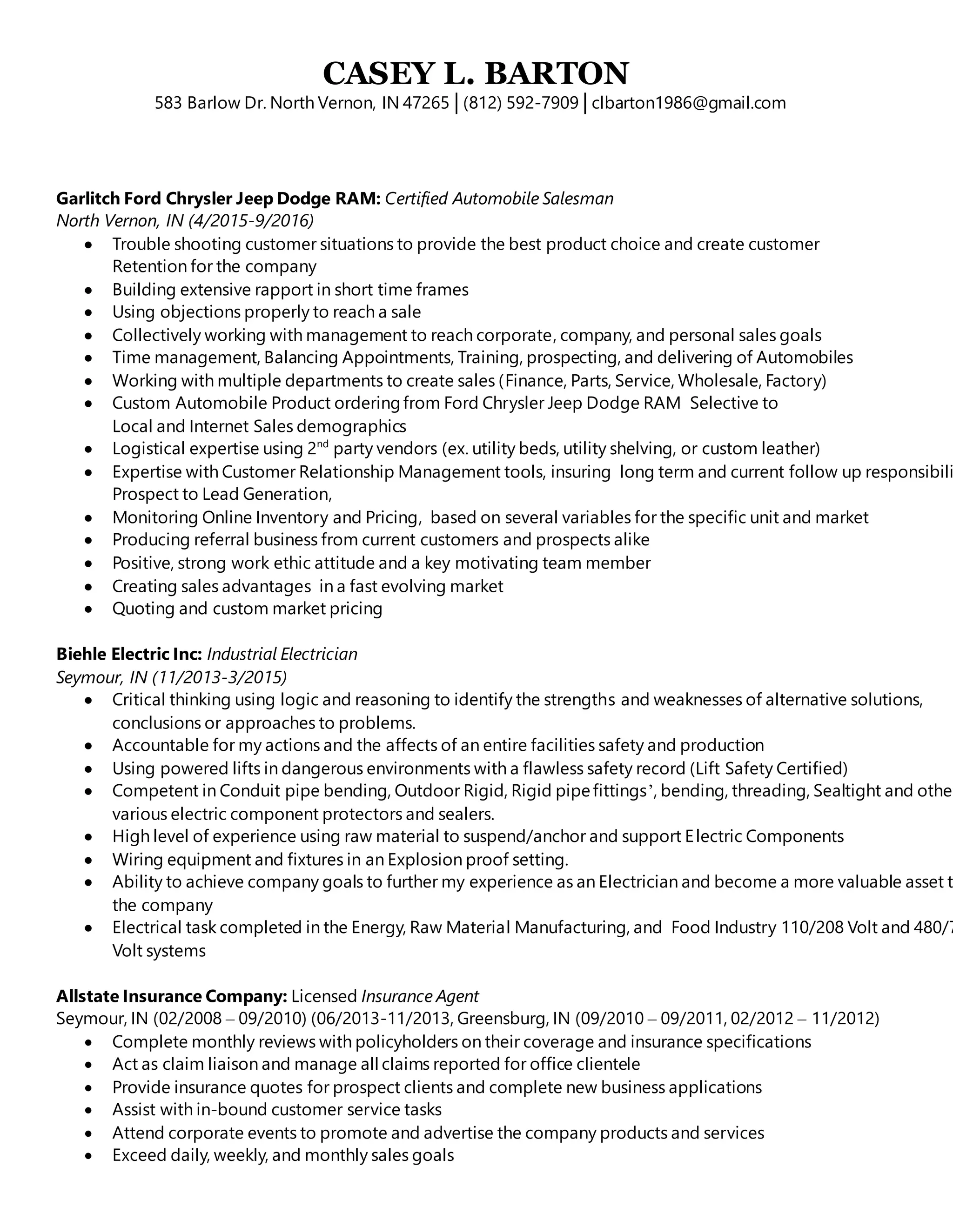 Casey L. Barton Qualified Applicant 1129 | PDF