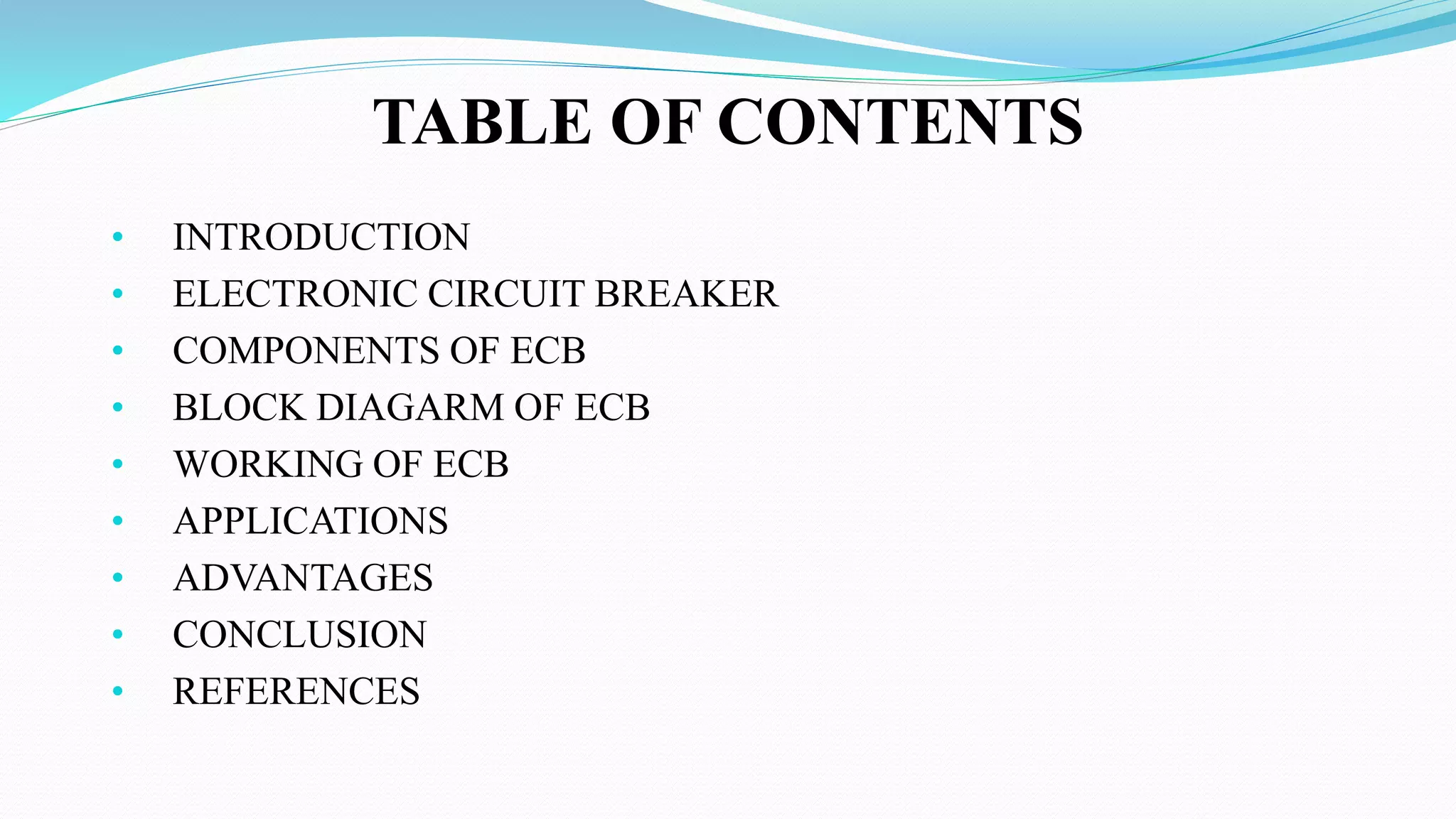 Electronic circuit breaker by saurabh chauhan | PPT