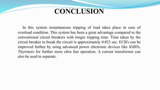 Electronic circuit breaker by saurabh chauhan | PPT