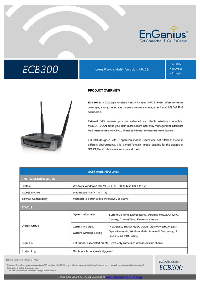 ECB300 engenius | PDF