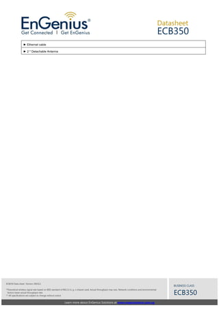 ECB350 Engenius | PDF