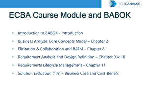 IIBA ECBA Certification Exam preparation Strategy | PPTX