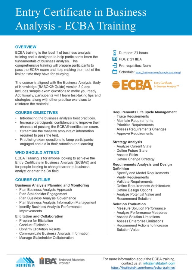 ECBA training | PDF | Business Administration | Business
