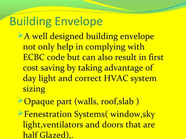 Energy Conservation Building Code ECBC | PPT | Power and Energy ...