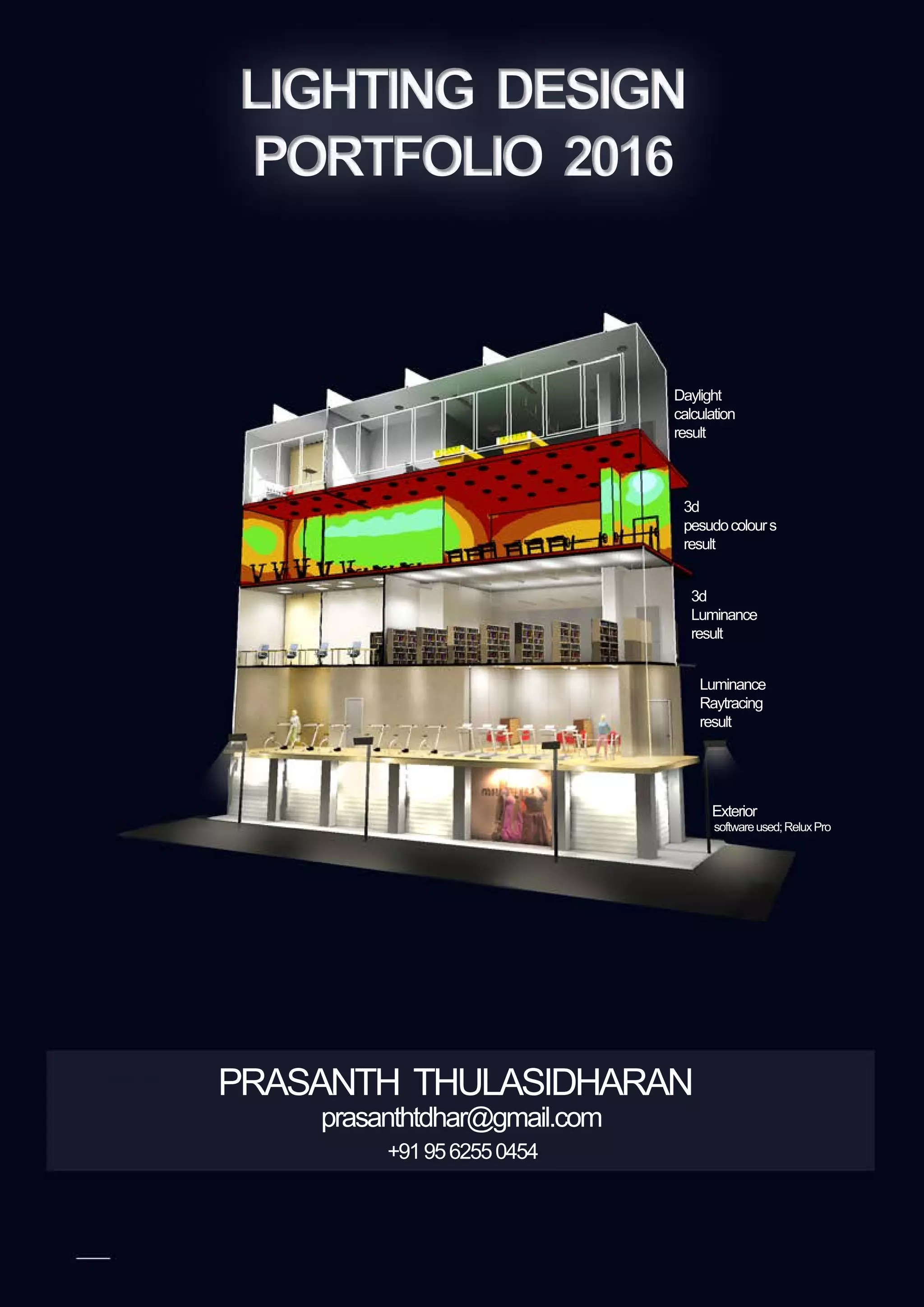portfolio lighting design prasanth | PDF