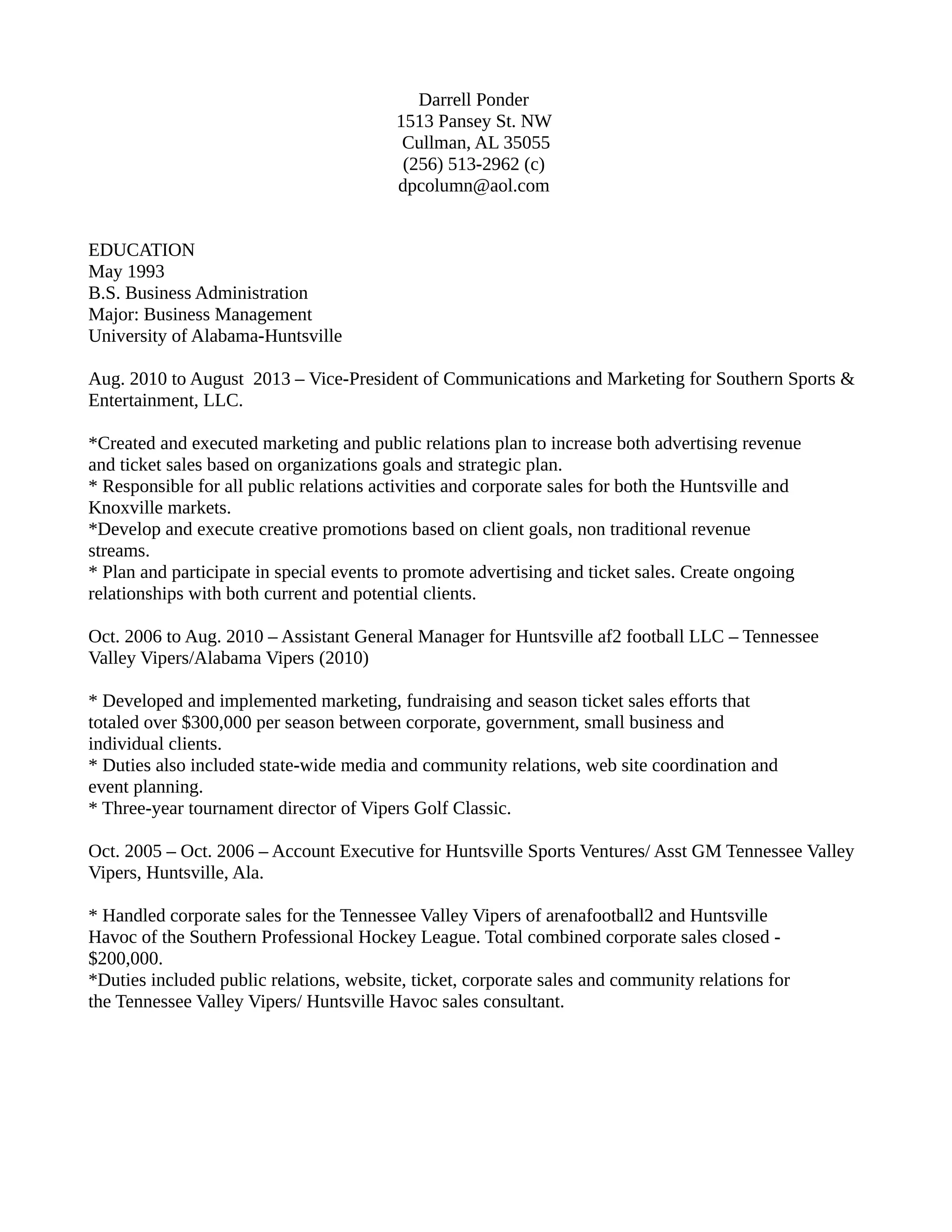 DP Resume Update2 | PDF