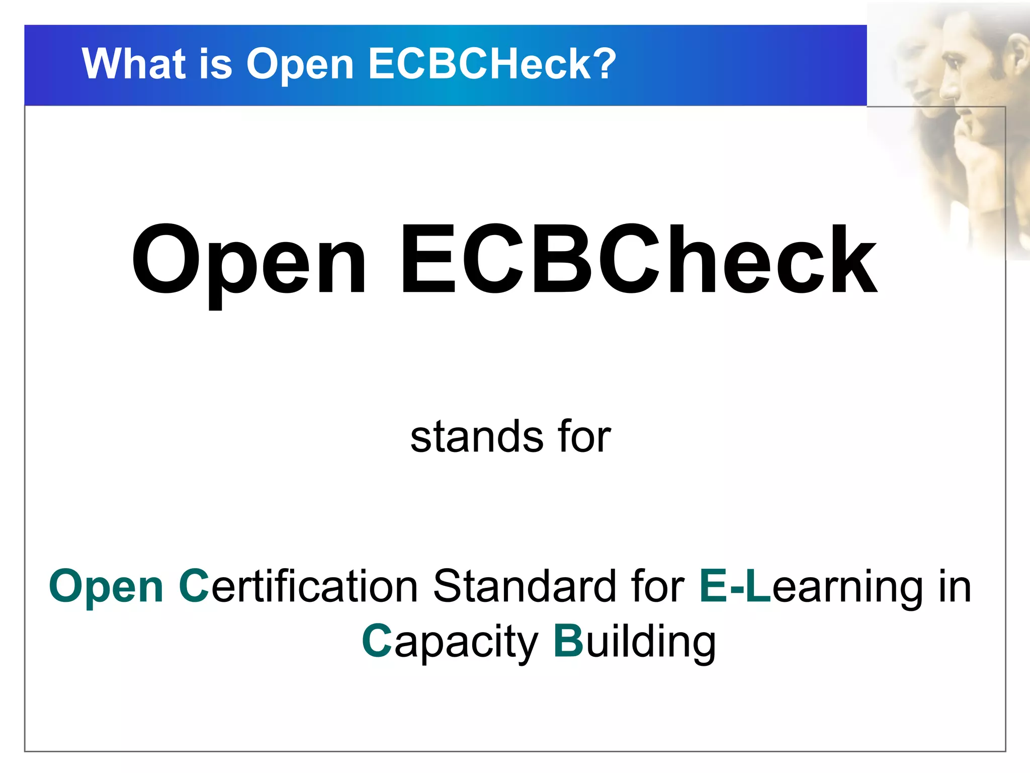 Open ECBCheck: Open Quality Certification Scheme for Online Courses and ...