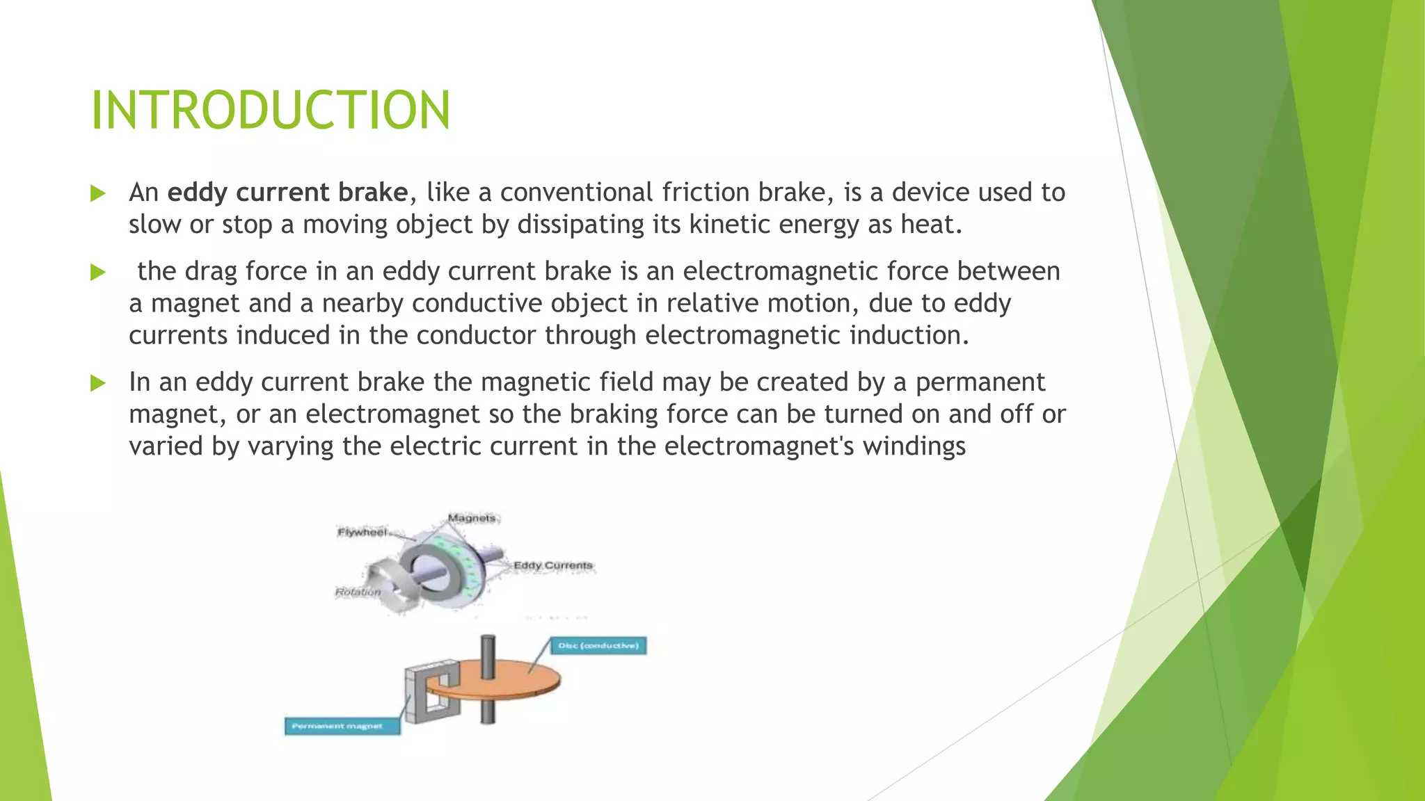 Eddy Current Braking System | PPTX