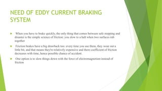 Eddy Current Braking System | PPTX