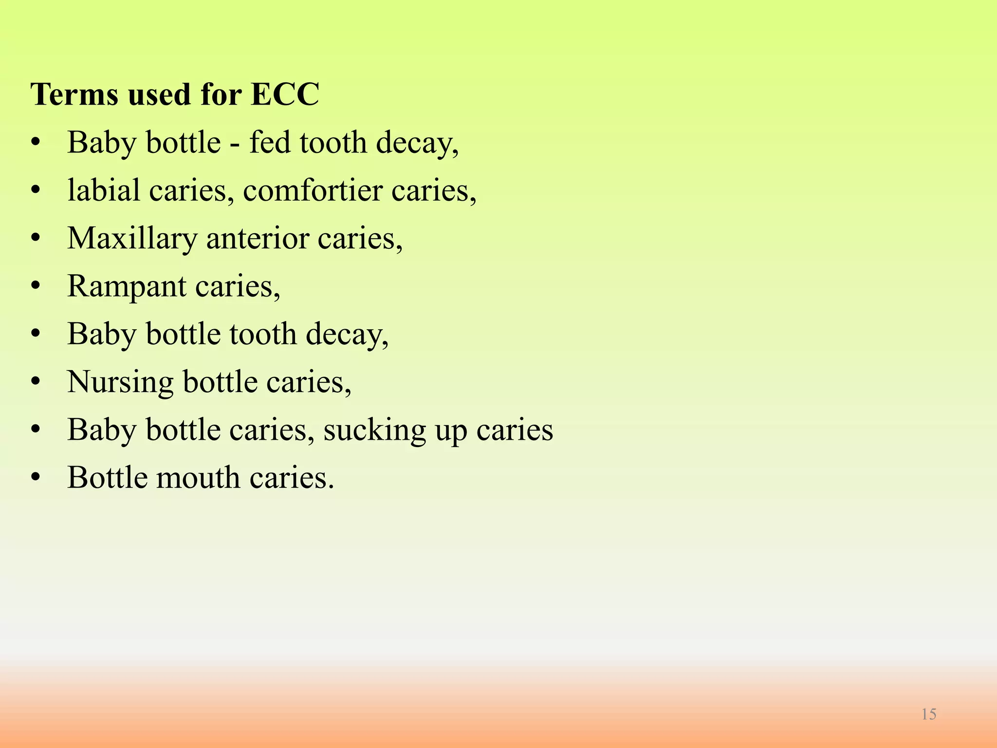 Early childhood caries | PPTX
