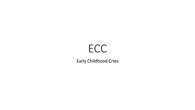 ECC Early Childhood Caries - Pedodontics | PPTX | Dental Health ...