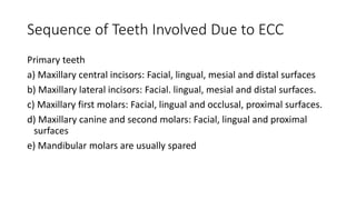 ECC Early Childhood Caries - Pedodontics | PPTX