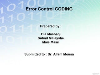 Channel Coding (Error Control Coding) | PPT