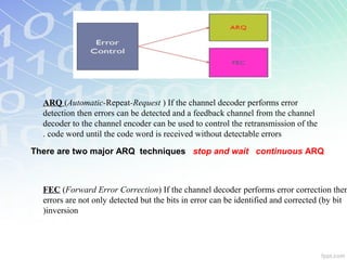 Channel Coding (Error Control Coding) | PPT