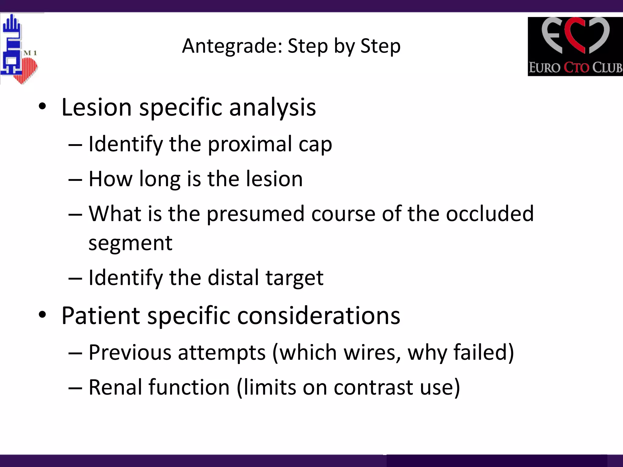 Gerald Werner - AntegradeApproach Step by Step | PDF