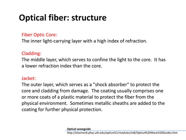 Fiber optic and light propagation | PPTX | Physics | Science