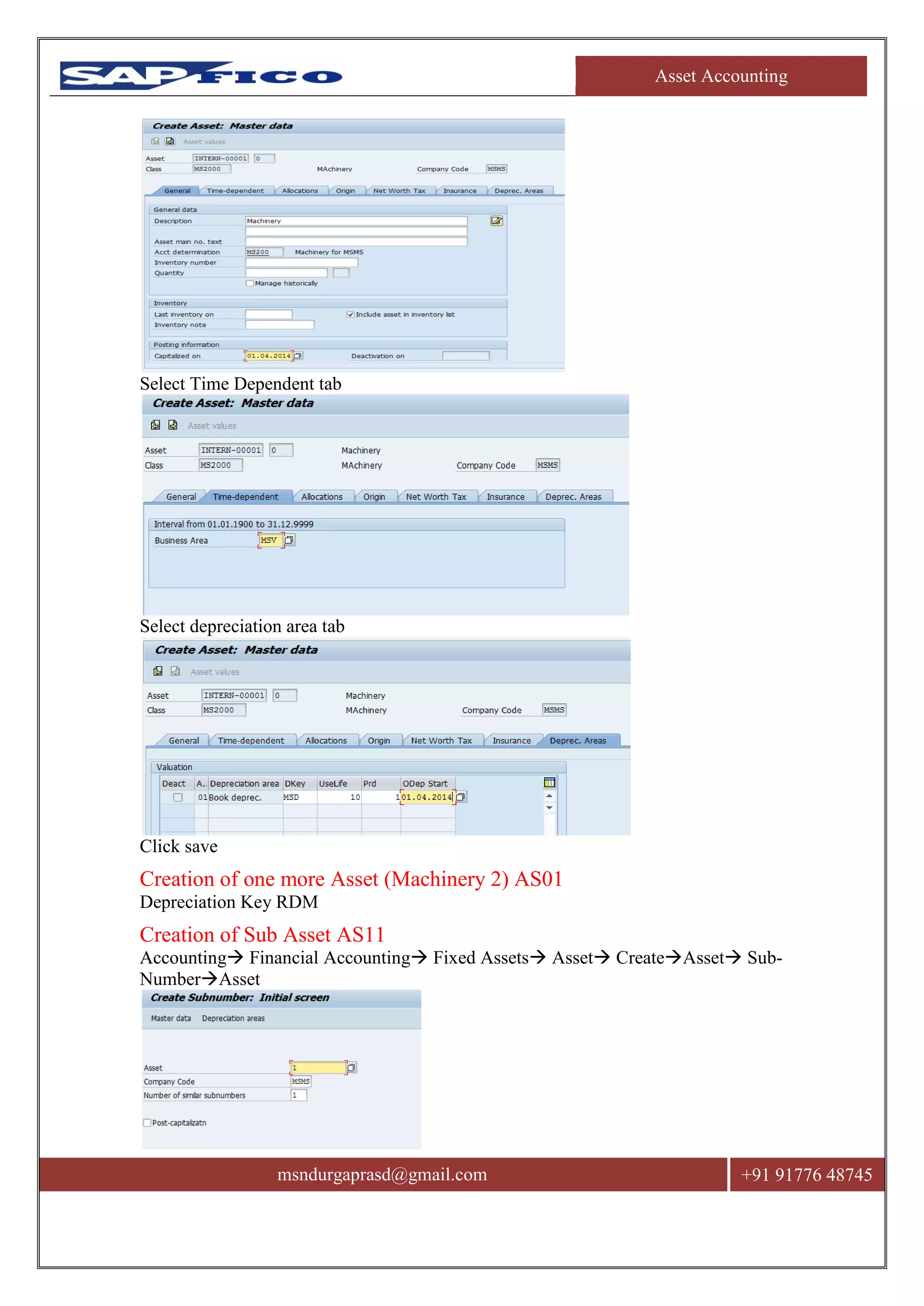 SAP Asset Accounting | PDF