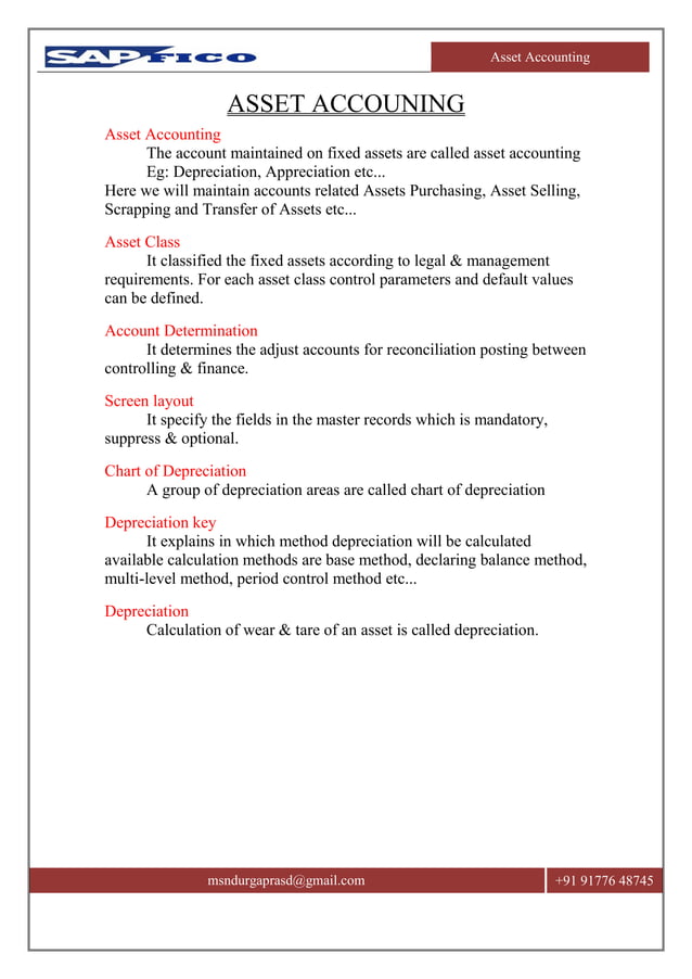 SAP Asset Accounting | PDF | Business Accounting & Finance | Business