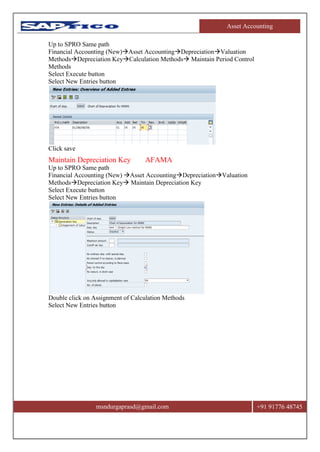 SAP Asset Accounting | PDF