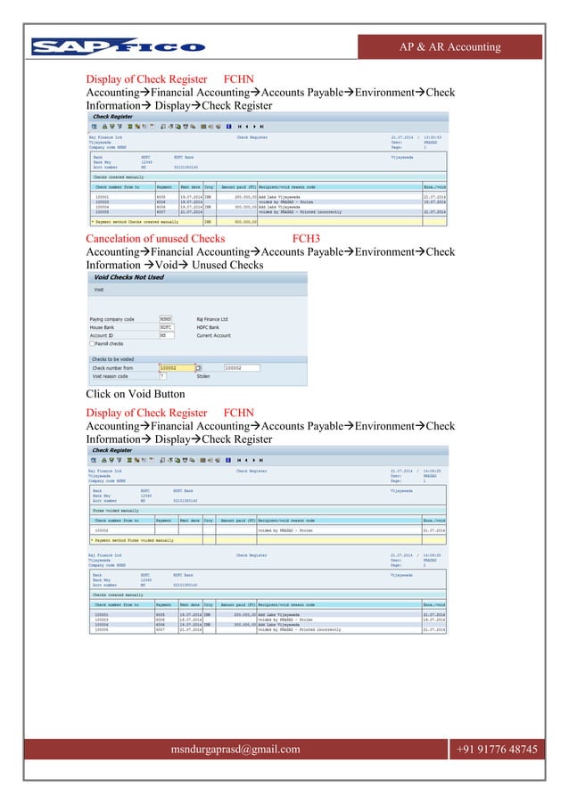 SAP ACCOUNTS RECEIVABLE & ACCOUNTS PAYABLE | PDF