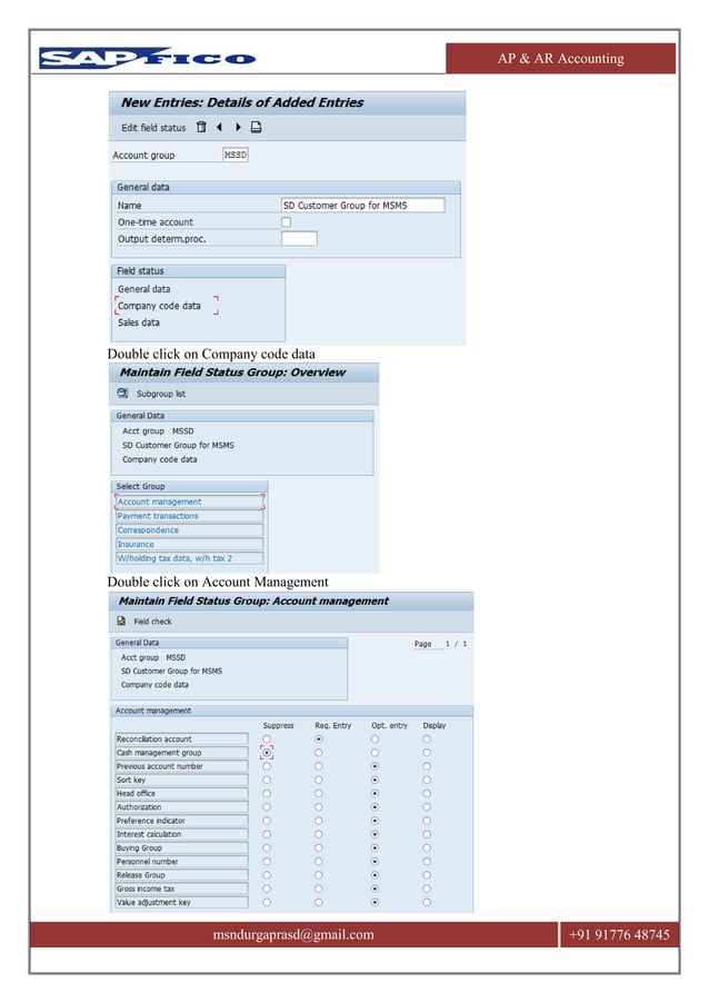SAP ACCOUNTS RECEIVABLE & ACCOUNTS PAYABLE | PDF