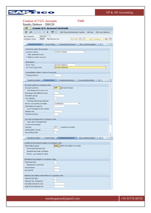 SAP ACCOUNTS RECEIVABLE & ACCOUNTS PAYABLE | PDF