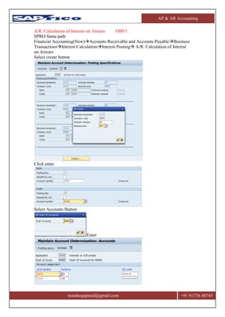 SAP ACCOUNTS RECEIVABLE & ACCOUNTS PAYABLE | PDF
